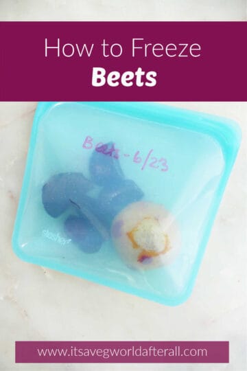 How to Freeze Beets - It's a Veg World After All®