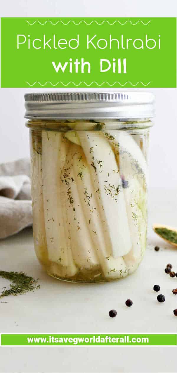 Quick Pickled Kohlrabi Recipe - It's a Veg World After All®