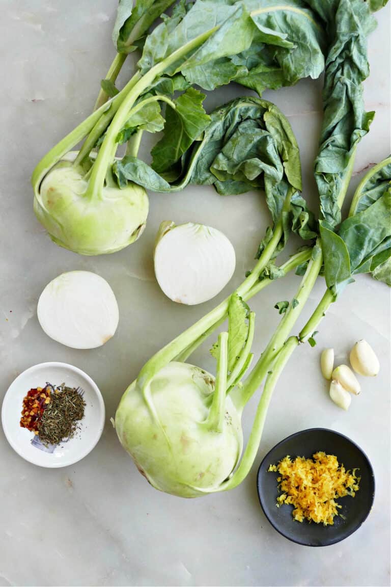 Sautéed Kohlrabi (with the greens) - It's a Veg World After All®