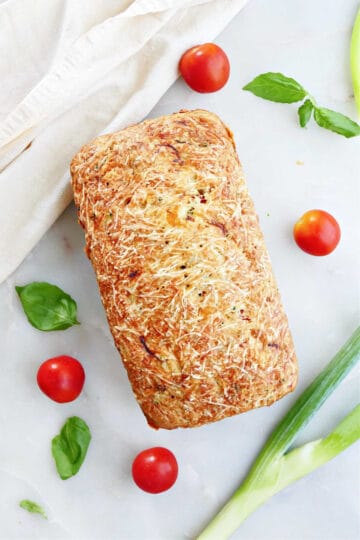Garden Vegetable Bread with Cheese - It's a Veg World After All®