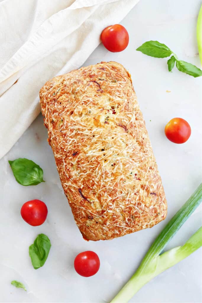 Garden Vegetable Bread with Cheese - It's a Veg World After All®