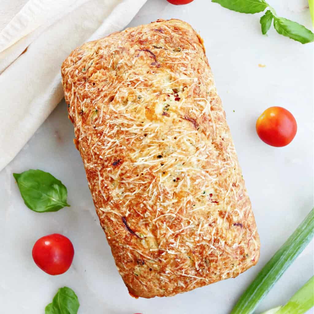 Garden Vegetable Bread with Cheese - It's a Veg World After All®