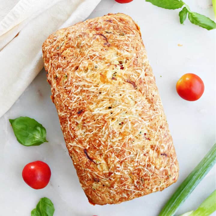 Garden Vegetable Bread with Cheese - It's a Veg World After All®