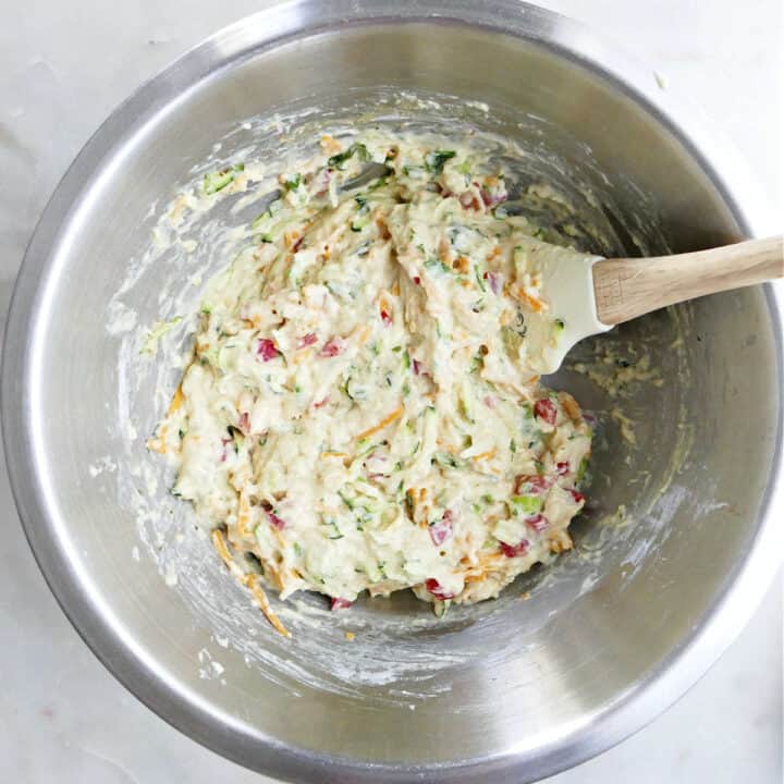 Garden Vegetable Bread with Cheese - It's a Veg World After All®