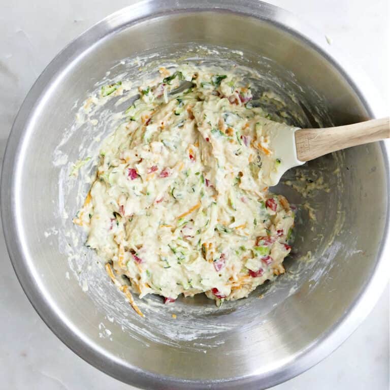 Garden Vegetable Bread with Cheese - It's a Veg World After All®