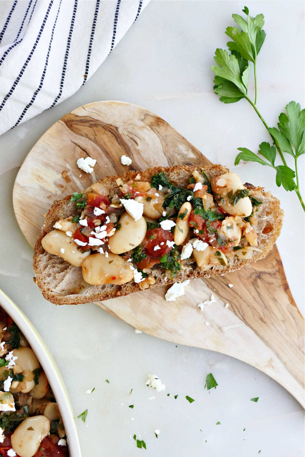Gigante Beans with Tomato and Feta - It's a Veg World After All®