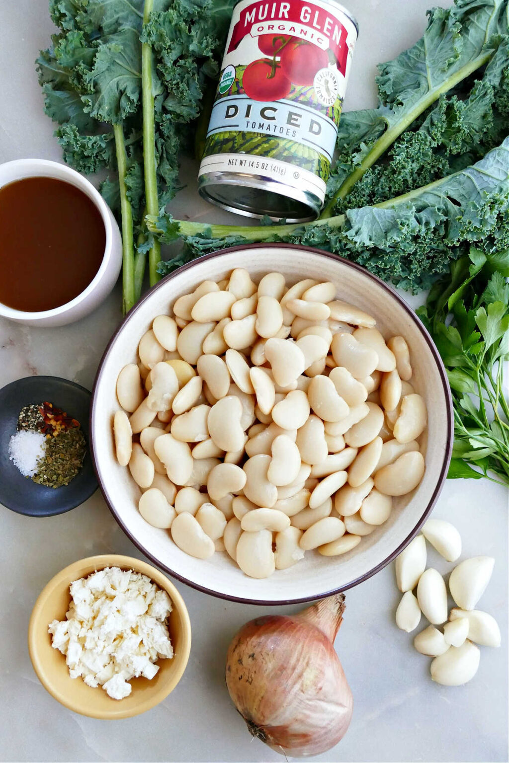 Gigante Beans with Tomato and Feta - It's a Veg World After All®