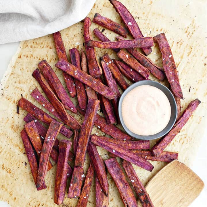 Purple Sweet Potato Fries - It's a Veg World After All®