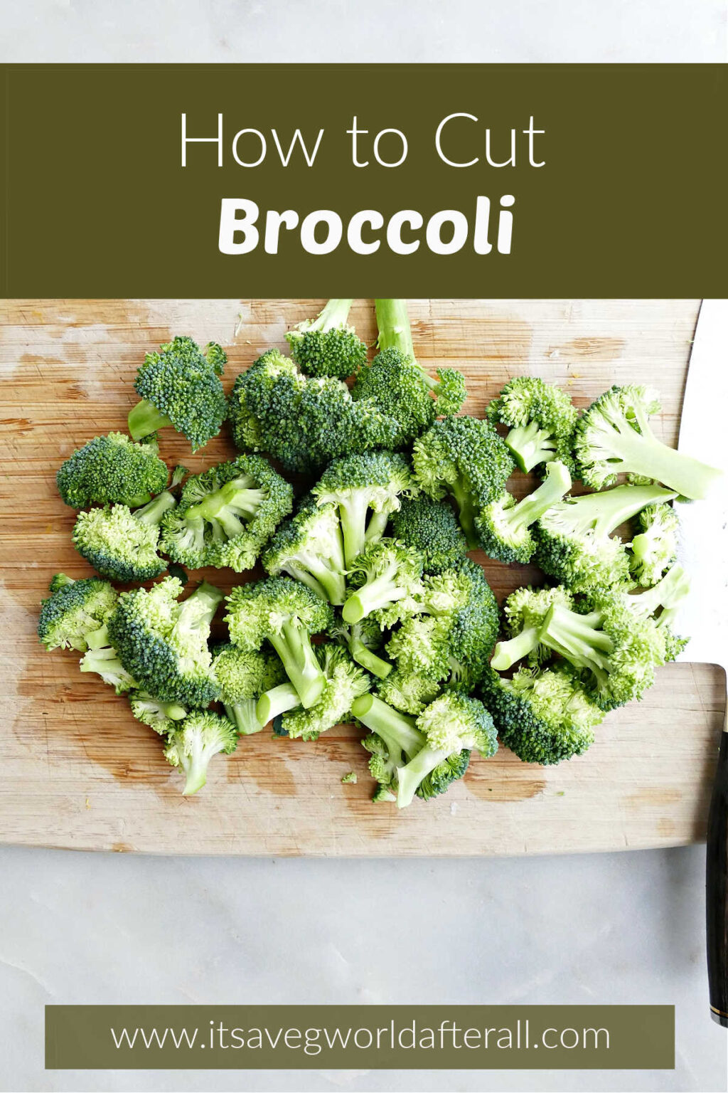 How to Cut Broccoli - It's a Veg World After All®