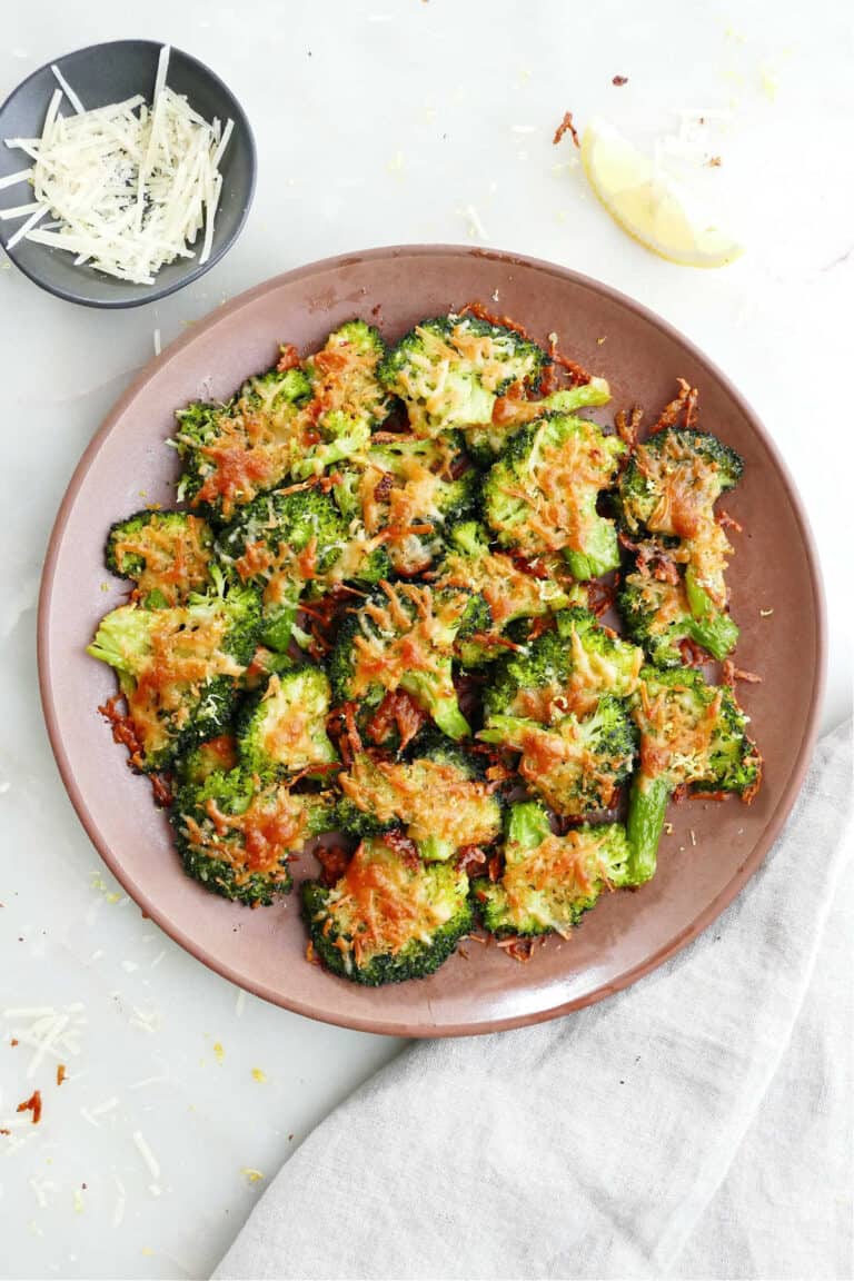 Smashed Broccoli with Parmesan - It's a Veg World After All®