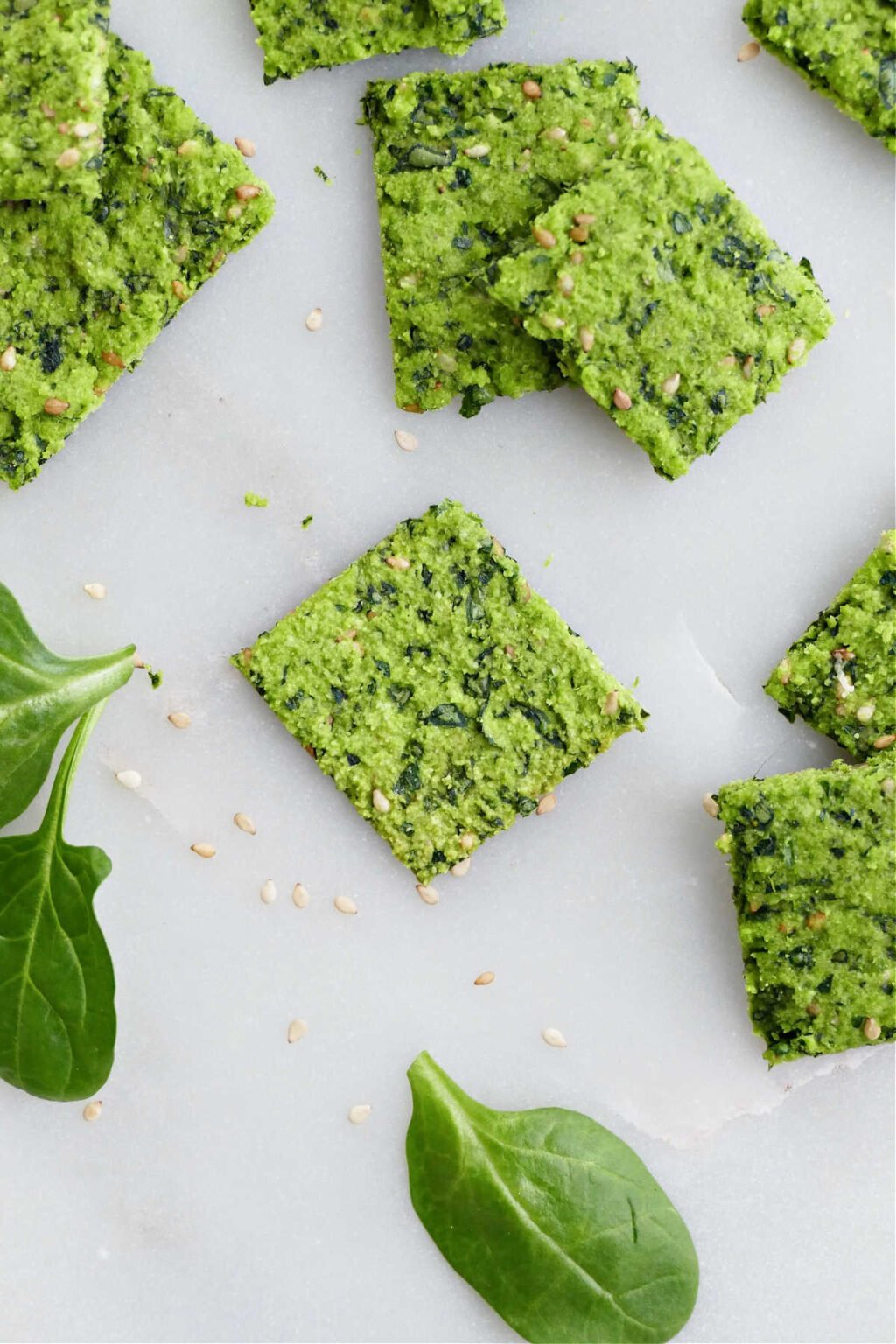 Spinach Veggie Crackers Recipe - It's a Veg World After All®