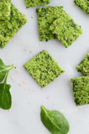 Spinach Veggie Crackers Recipe - It's a Veg World After All®