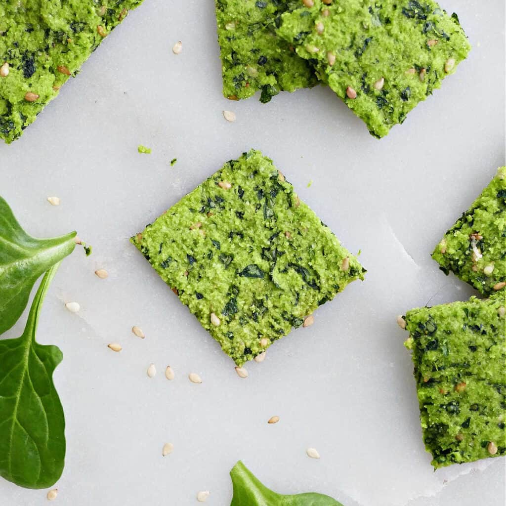 Spinach Veggie Crackers Recipe - It's a Veg World After All®