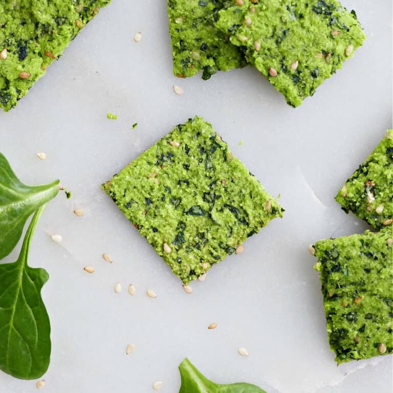 Spinach Veggie Crackers Recipe - It's a Veg World After All®