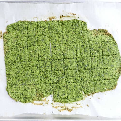 Spinach Veggie Crackers Recipe - It's a Veg World After All®