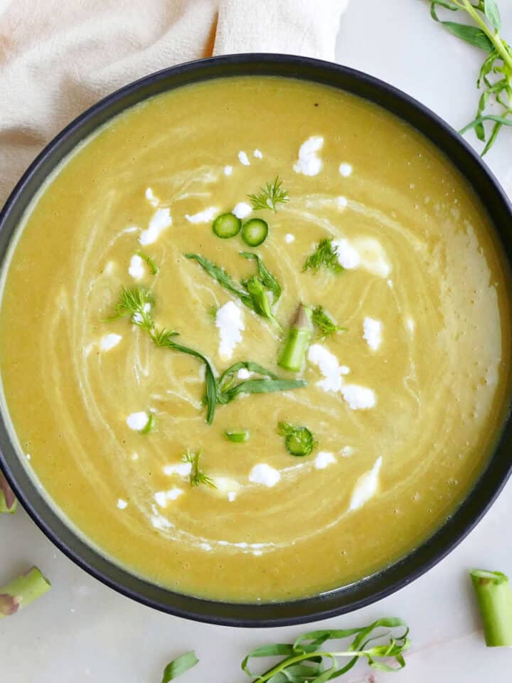 Baked Brown Rice Risotto with Asparagus - It's a Veg World After All®