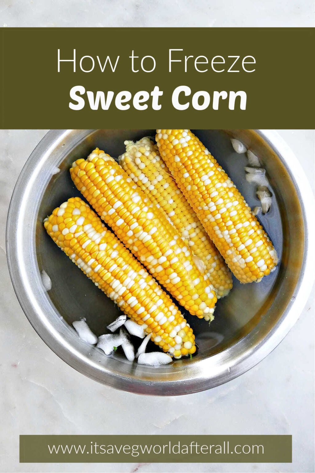 How to Freeze Sweet Corn - It's a Veg World After All®
