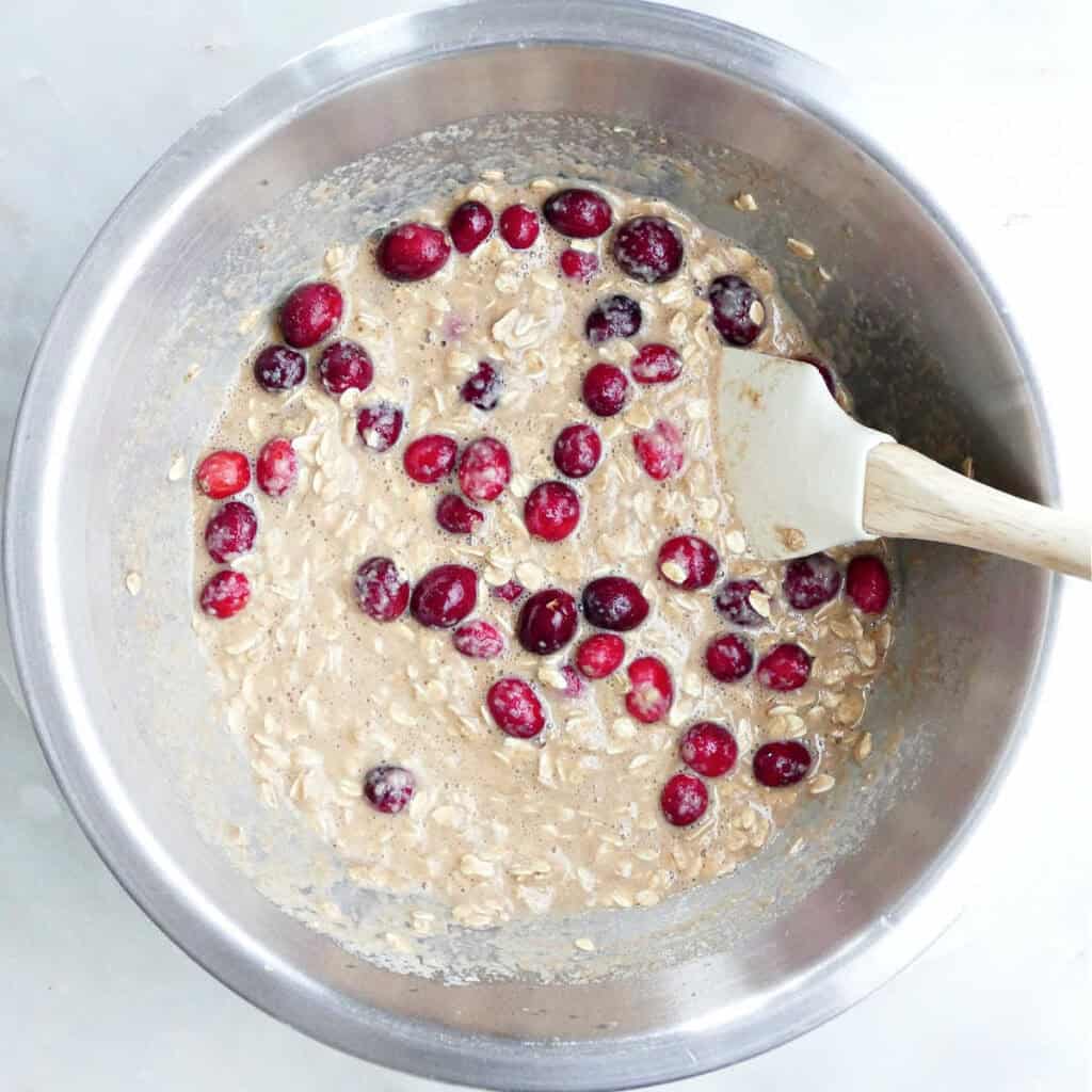 Cranberry Apple Oatmeal Bake - It's a Veg World After All®