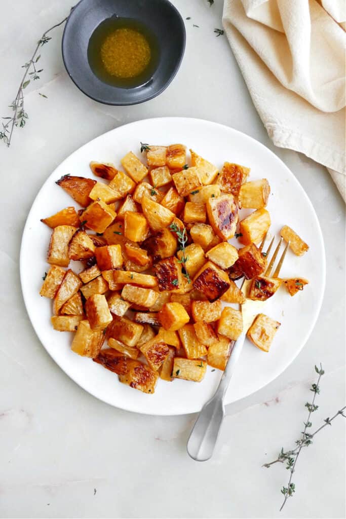 Roasted Rutabaga with Maple Brown Butter - It's a Veg World After All®