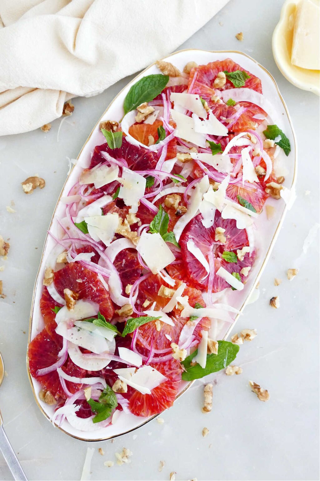 Blood Orange Fennel Salad - It's a Veg World After All®